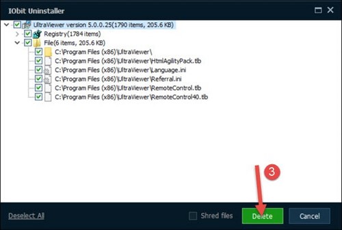 Remove UltraViewer completely from your computer