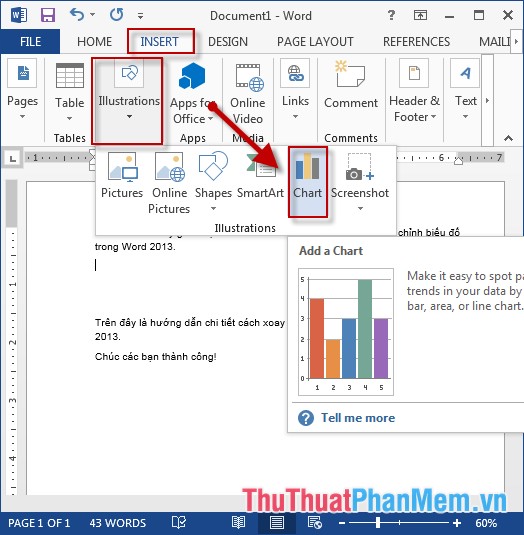 Inserting and Customizing Charts in Word