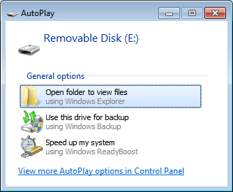 Guidance on Disabling Autoplay when Connecting USB, External Drives