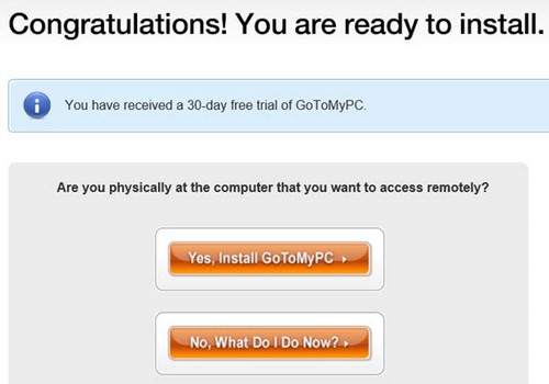 Registering for GotoMyPC, Creating a GotoMyPC Account