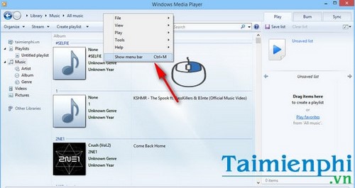 How to Display Menu Bar on Windows Media Player