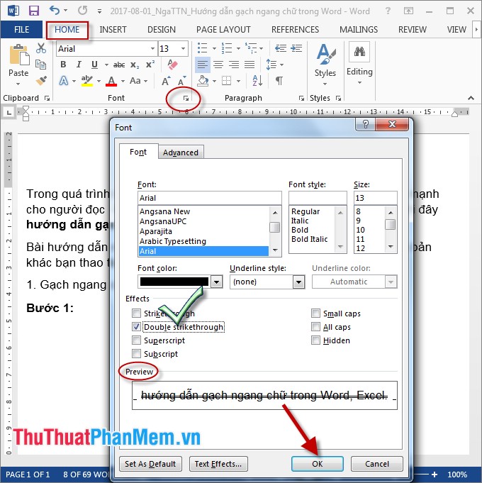 Guidance on applying strikethrough in Word and Excel - Creating ...