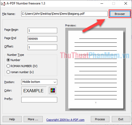 Numbering Pages in PDF, Adding Page Numbers to PDF Files