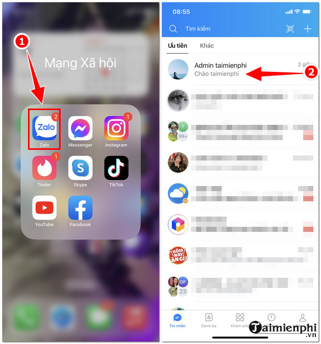 Tips for Concealing Zalo Messages and Chats
