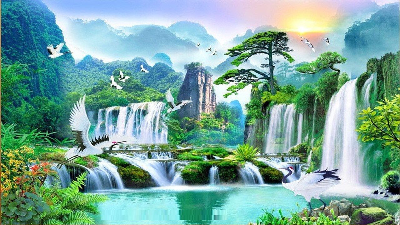Most Beautiful 3D Waterfall Wallpapers