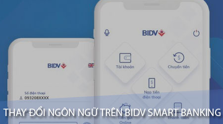 Changing Language Interface on BIDV Smart Banking App