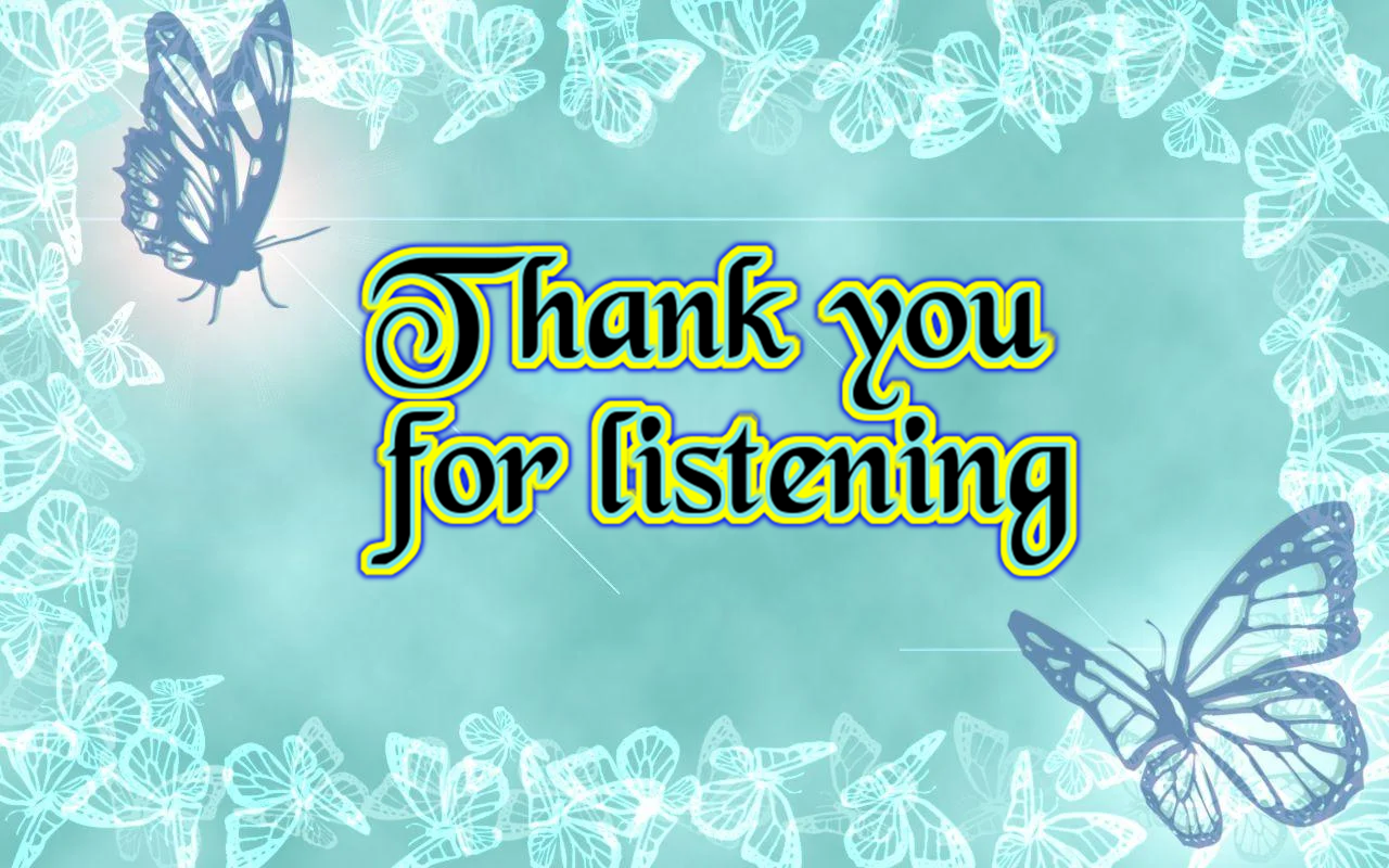 Beautiful Thank You For Listening Images