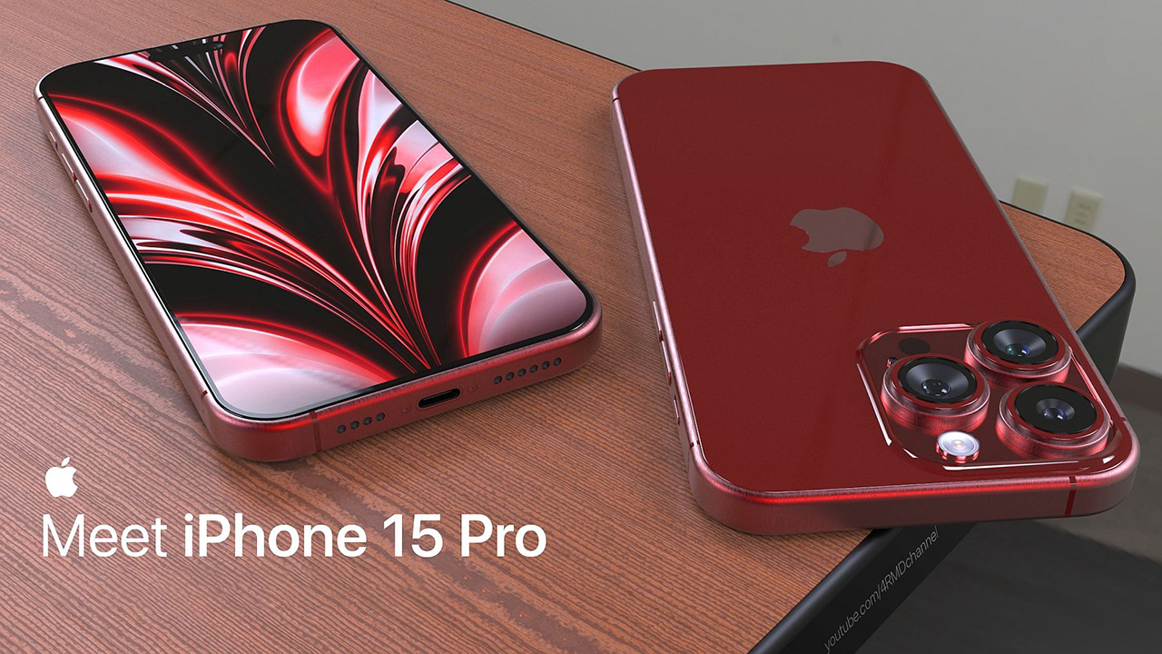 Vivid Crimson iPhone 15 Pro Stuns in Latest Render, Love at First Sight!!!