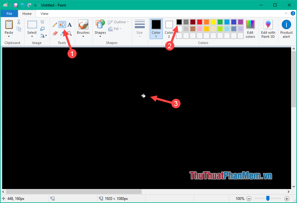 How to Easily Create Black, White, or Any Color Image with Paint on Windows