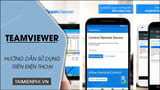 Using TeamViewer on your phone, a software for remote computer control