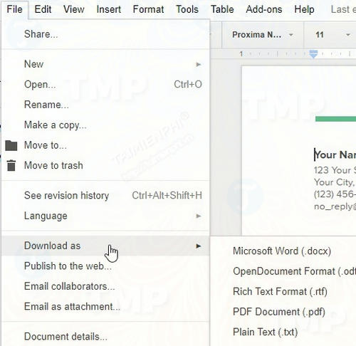 How to Transfer Google Docs to Word, Download Doc, Docx Files