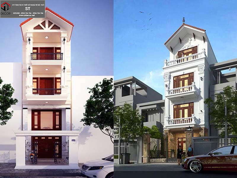 Explore Classic Elegance: 100m2 5x20 Three-Storey Home Design Insights ...