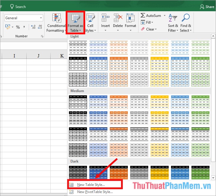 Creating and Inserting Tables in Excel 2016