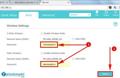 Ways to change Archer C1200 WiFi password, replacing TP Link Archer C12 ...