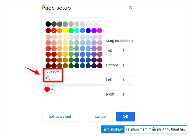 Change background color on Google Docs, Online Google Documents