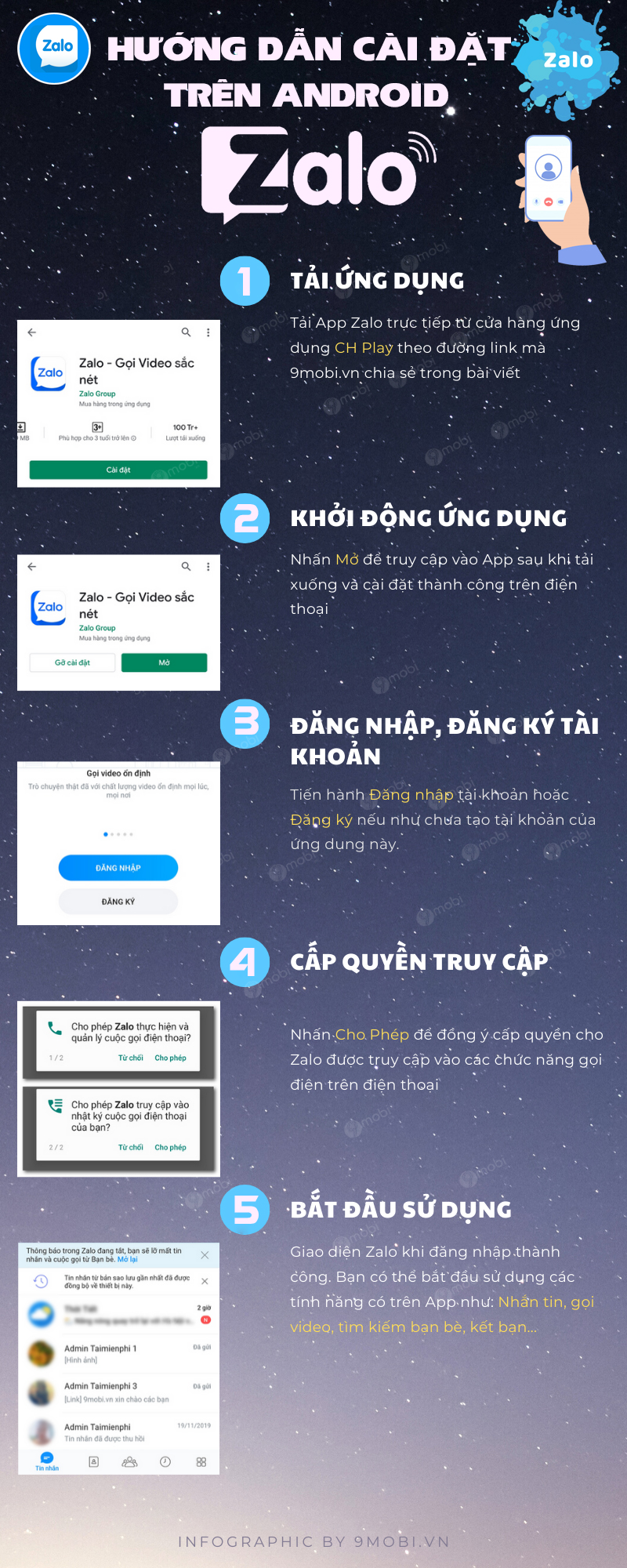 [infographic] Installing Zalo on Android