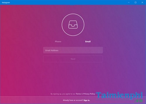 Install Instagram on Windows 10, set up Instagram on Windows 10