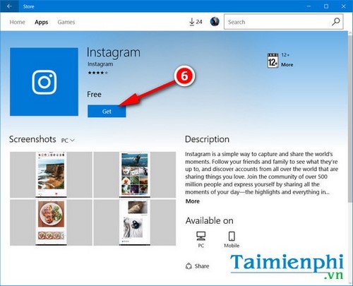 Install Instagram on Windows 10, set up Instagram on Windows 10