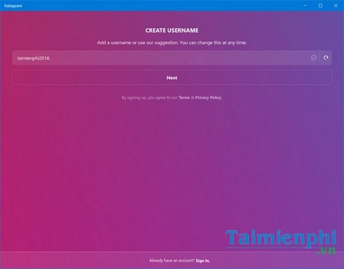 Install Instagram on Windows 10, set up Instagram on Windows 10
