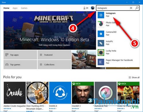 Install Instagram on Windows 10, set up Instagram on Windows 10