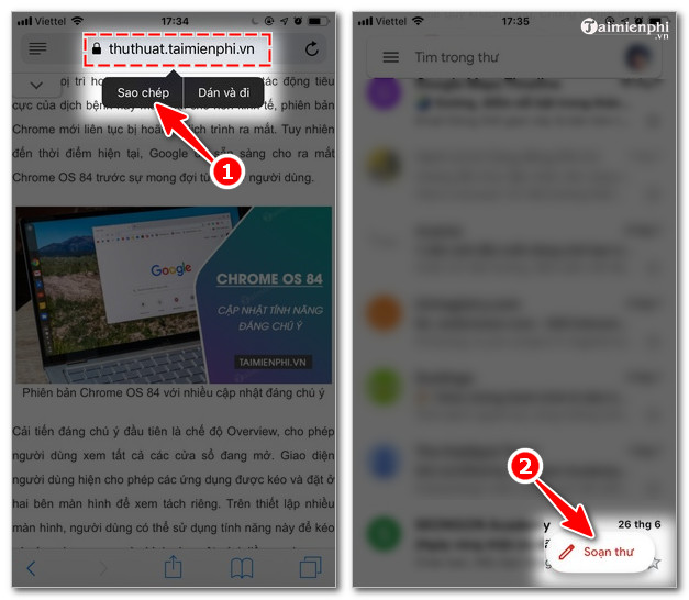 Creating Hyperlinks in Gmail on iPhone and Android
