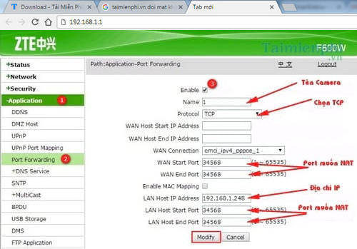 Explore NAT Port and Forward Port with Popular Modems - Viettel, FPT