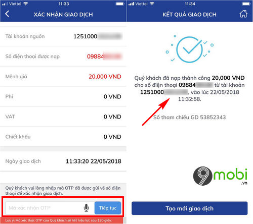 Easy Steps to Top Up Your Phone using BIDV Smart Banking
