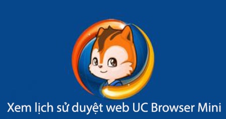 How to check browsing history on UC Browser Mini for Android.