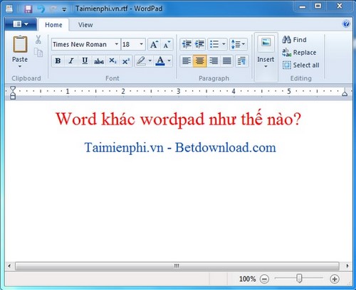 How is Word different from Wordpad?