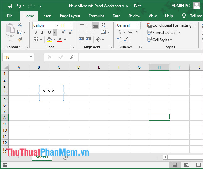 Inserting Parentheses in Word, Excel: Square, Curly, Double