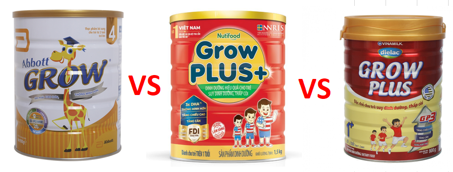 Lựa chọn giữa sữa Abbott Grow và Grow Plus