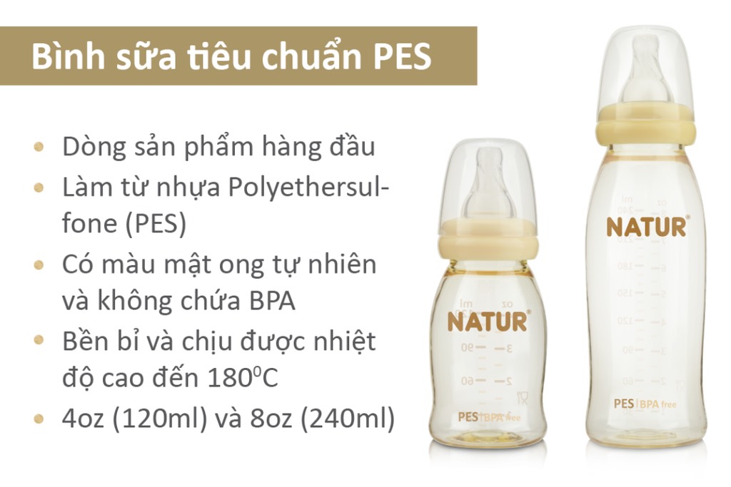 So sánh ưu nhược điểm giữa bình sữa nhựa PES và PPSU