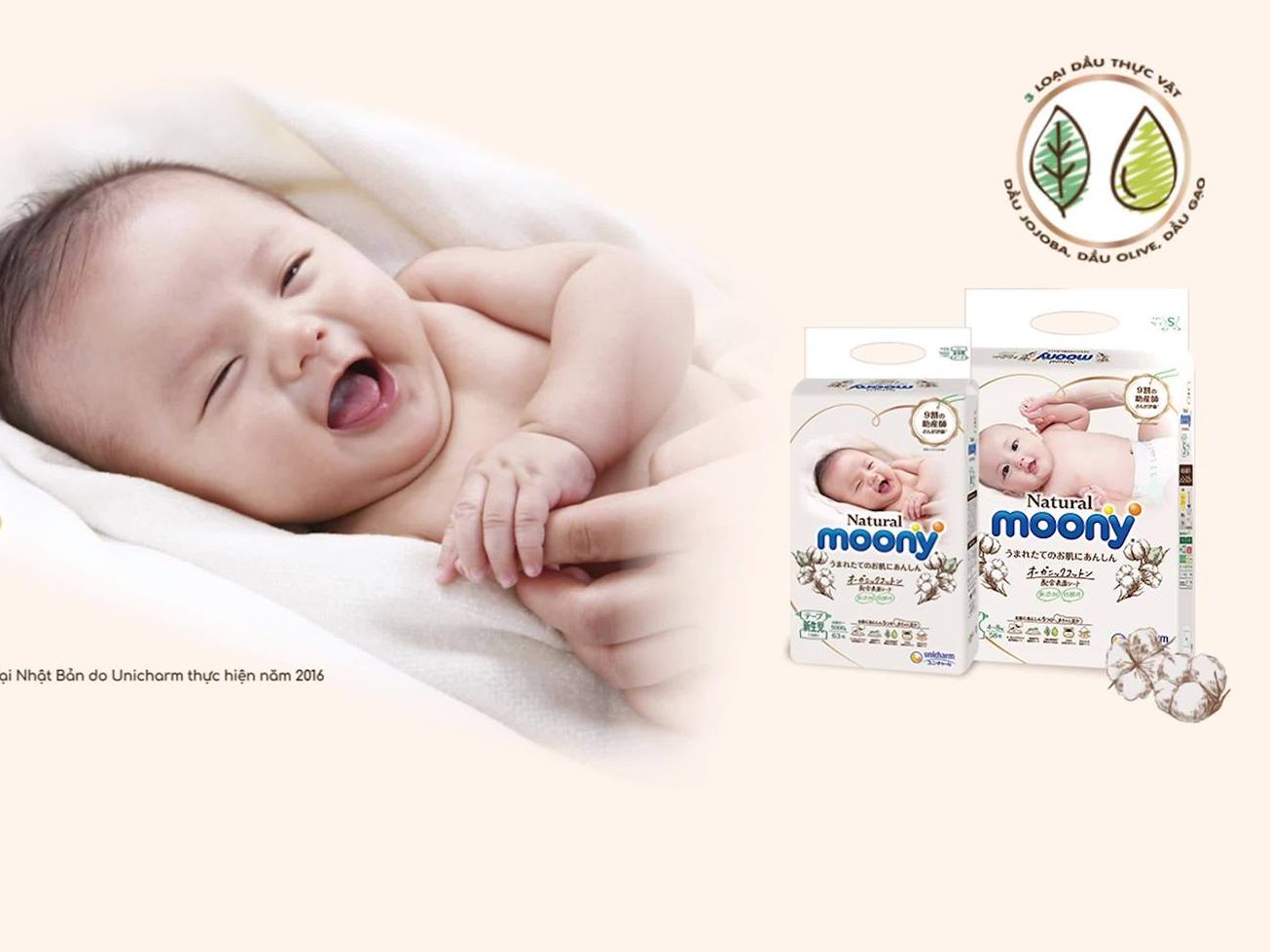 Bỉm Moony Natural có bao nhiêu loại và phù hợp với độ tuổi nào?
