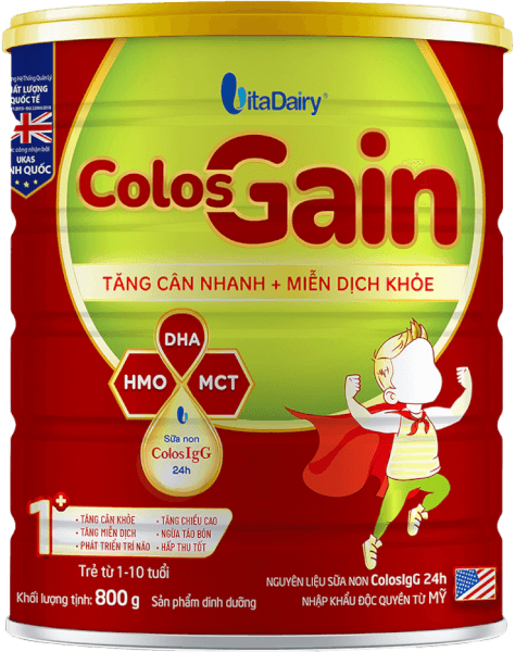 Bí quyết pha sữa Colos Gain 1 theo cách đúng?