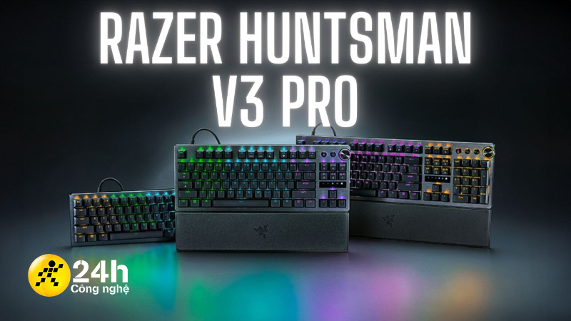 Khám phá Razer Huntsman V3 Pro: Thiết kế đẹp mắt, công nghệ tiên tiến