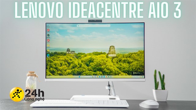 Trên tay Lenovo IdeaCentre AIO 3 24IAP7: Thiết kế đẹp, hiệu năng mạnh mẽ
