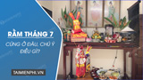 Where should one conduct the soul ceremony on the 7th lunar month, and ...