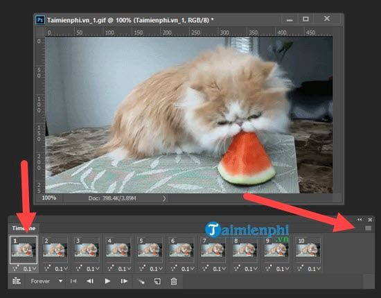 Merging Two GIF Images Using Photoshop