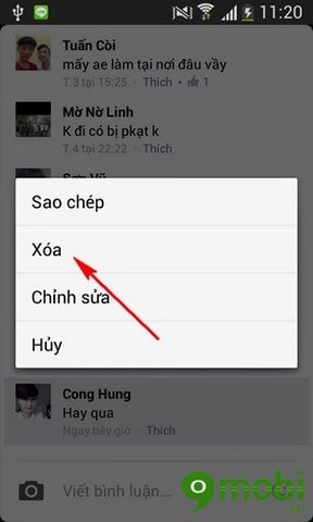 Deleting Facebook Comments on Android, iOS, iPhone, Samsung