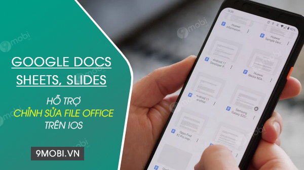 Google Docs, Sheets, and Slides now support editing files on iOS devices