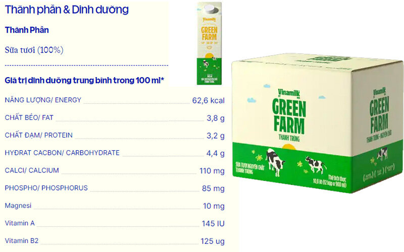 Đánh giá sữa Vinamilk Green Farm từ A-Z: Chất lượng, đa dạng sản phẩm ...