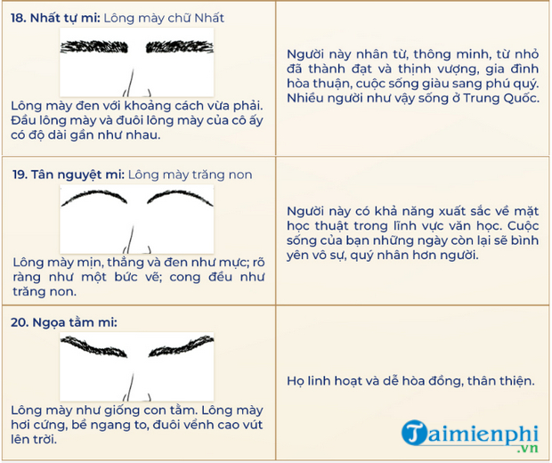 Explore the Physiognomy of Eyebrows in Men and Women: Horizontal, V ...