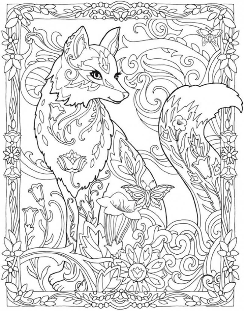 The Most Beautiful Anime Fox Coloring Pages