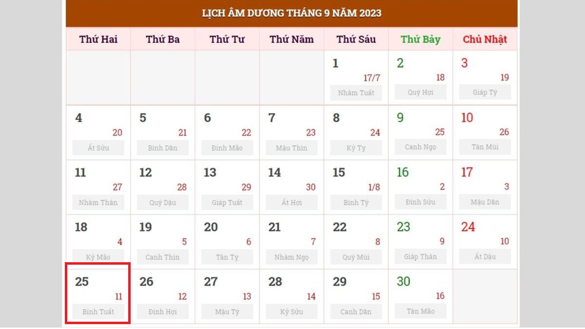 What is September 25th? Are there any notable events on this date?