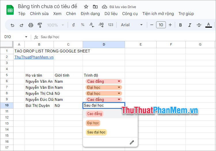 How to Create Selections in Google Sheets - Making Dropdown Lists, Drop ...