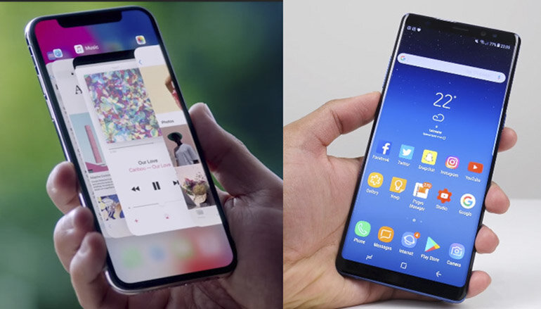 So sánh smartphone Galaxy Note 9 và iPhone X: Những điểm nổi bật khiến ...
