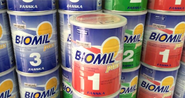Bí quyết pha sữa bột Biomil cho bé