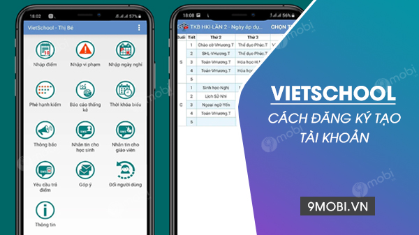 Guide to creating a VietSchool account, an electronic gradebook for ...