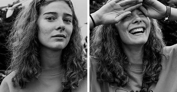 Fascinating images depict how a person's mood can change before and ...
