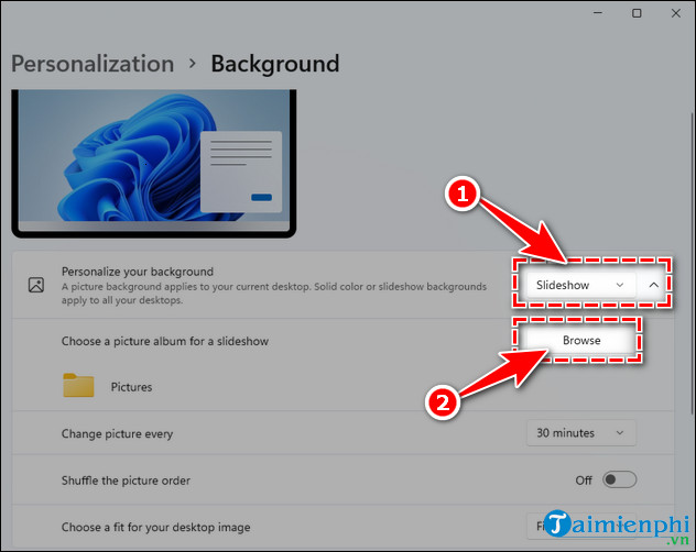 Change Windows 11 Desktop Wallpaper with Images from Your Computer